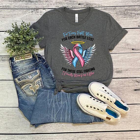 Miscarriage Shirt Miscarriage Awareness Pink and Blue | Etsy