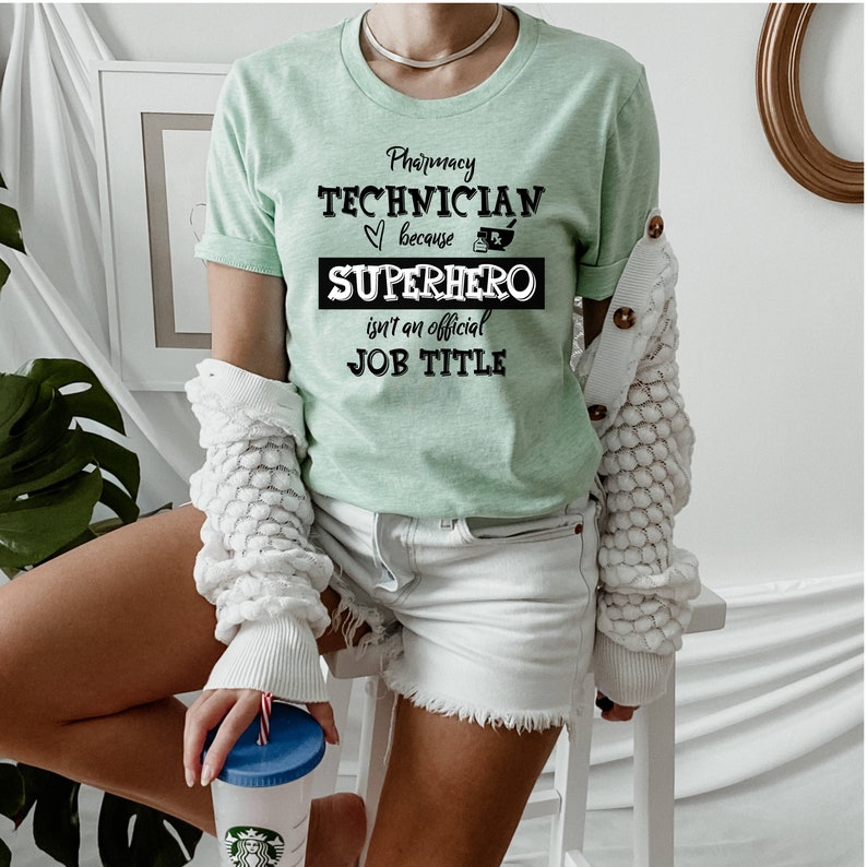 Pharmacy Technician Shirts Pharmacy Technician Because - Etsy