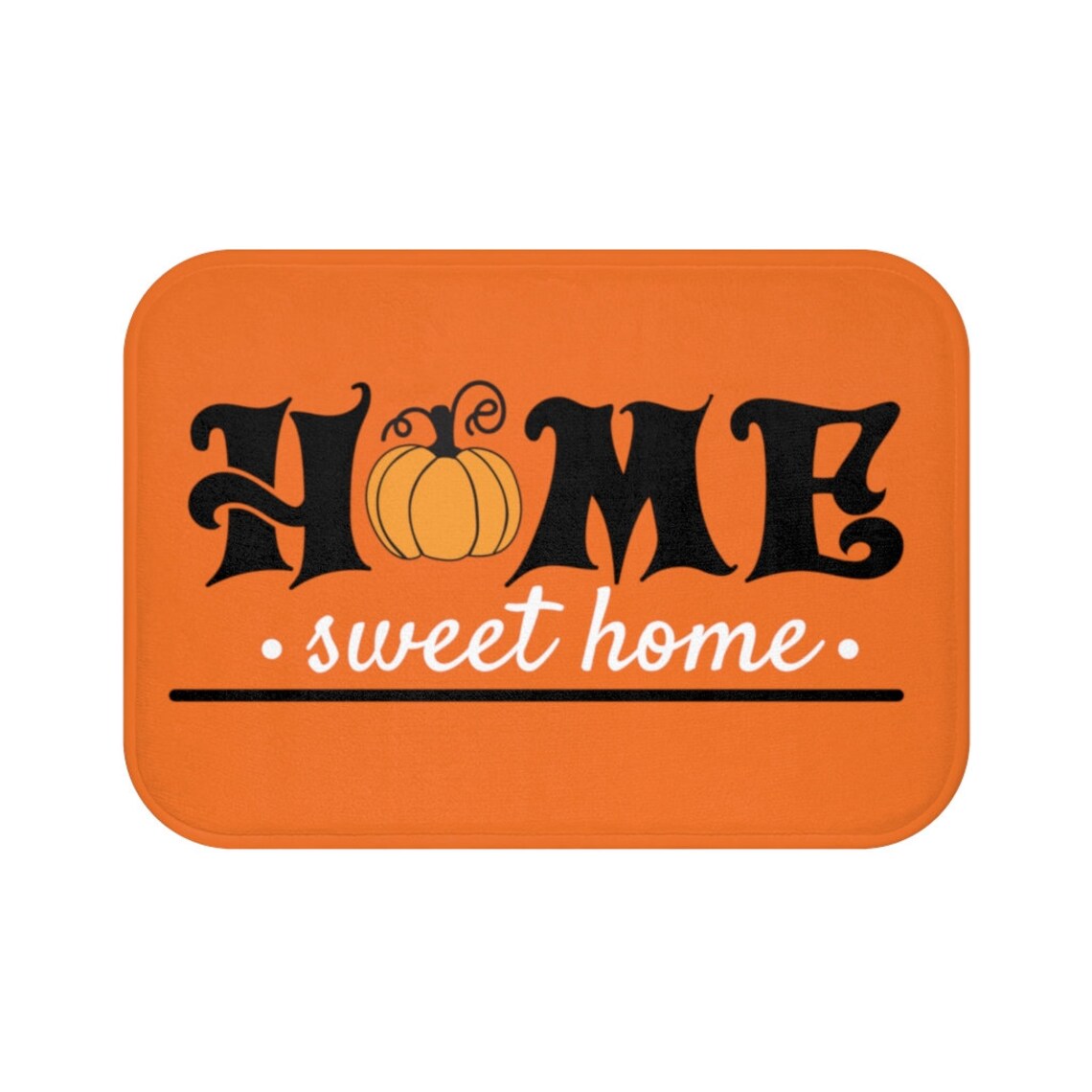 Bath Rug for Fall Fall Bathroom Decor Home Sweet Home - Etsy