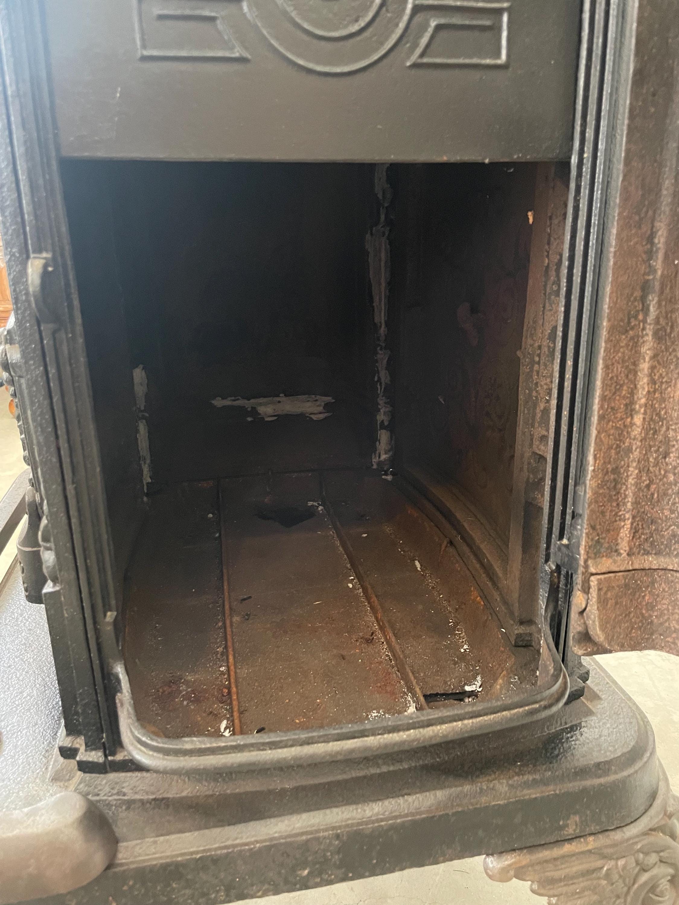 Antique Sylvan Red Cross Parlor Stove - Etsy