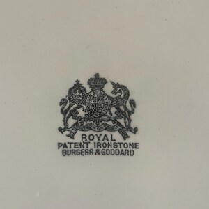 Antique Ironstone Platter by Royal Burgess and Goddard - Etsy