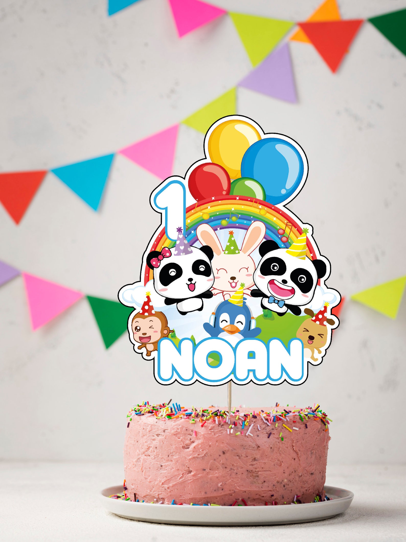 Babybus cake topper decoración de cumpleaños babybus topper | Etsy