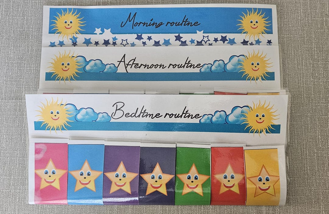 A4 Daily Routine Chart for Kids – Morning, Afternoon & Bedtime ...