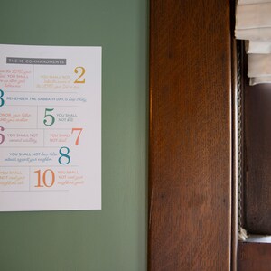 Ten Commandments Poster - Etsy