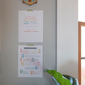 Ten Commandments Poster - Etsy