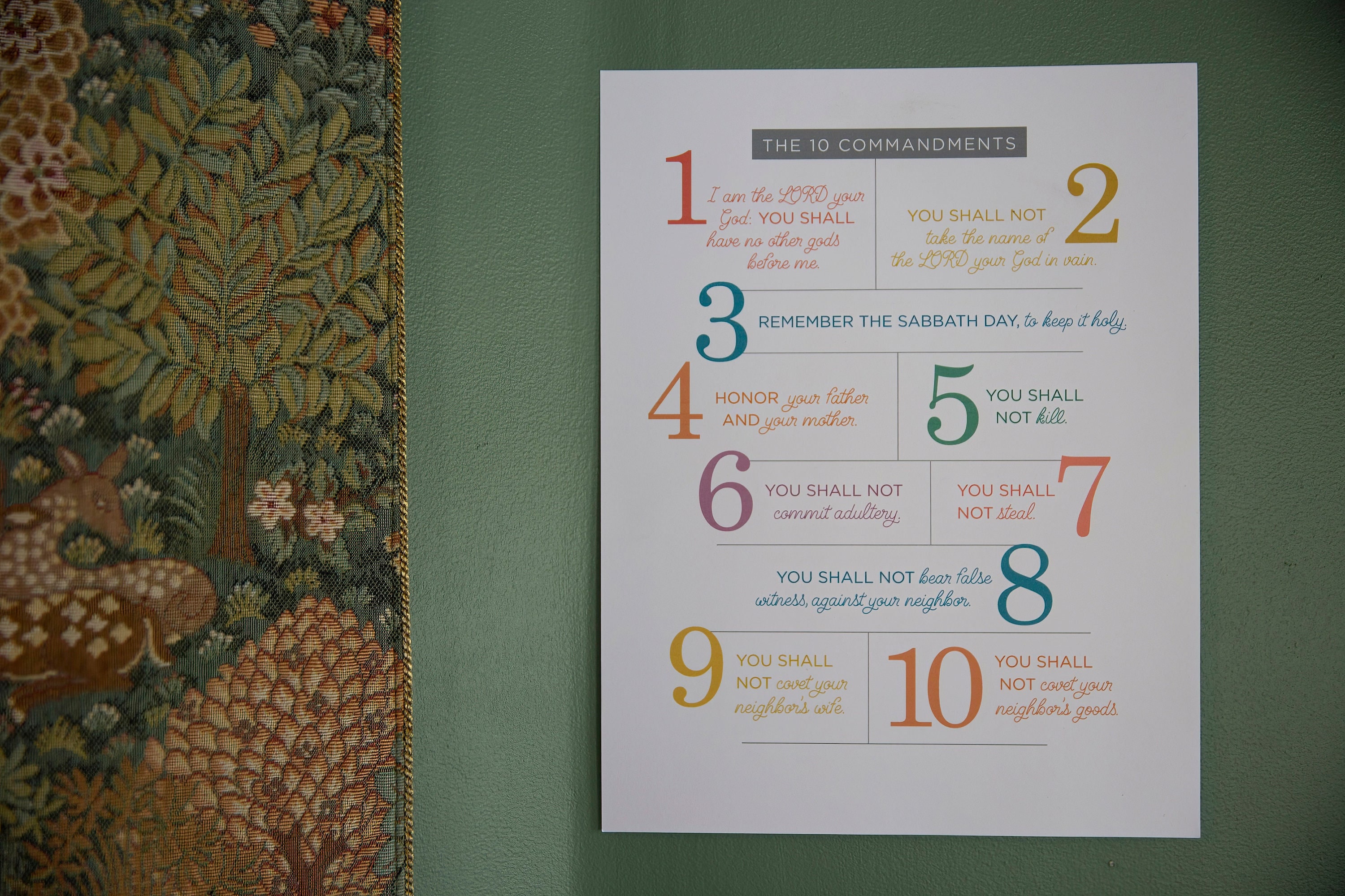 Ten Commandments Poster - Etsy