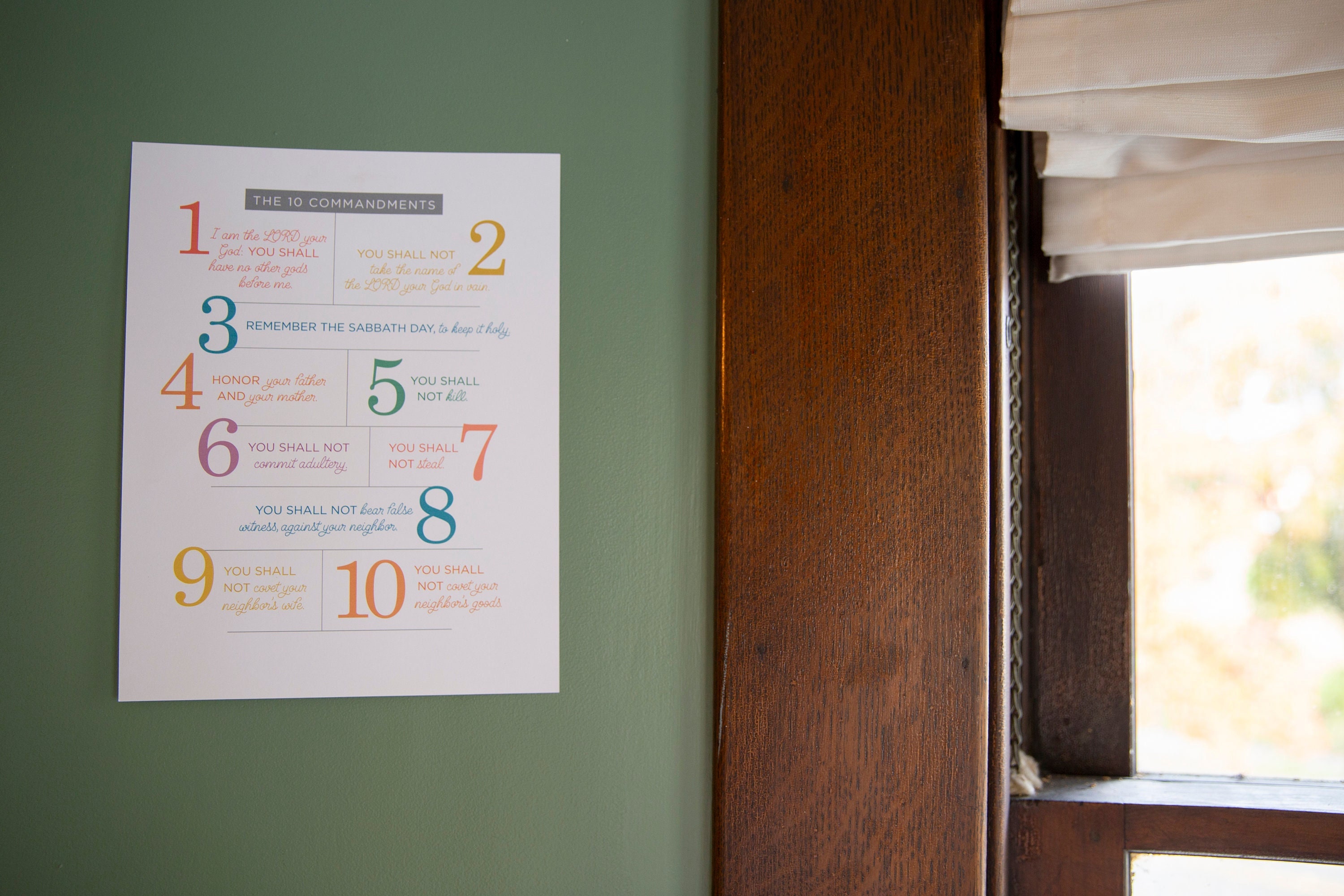 Ten Commandments Poster - Etsy
