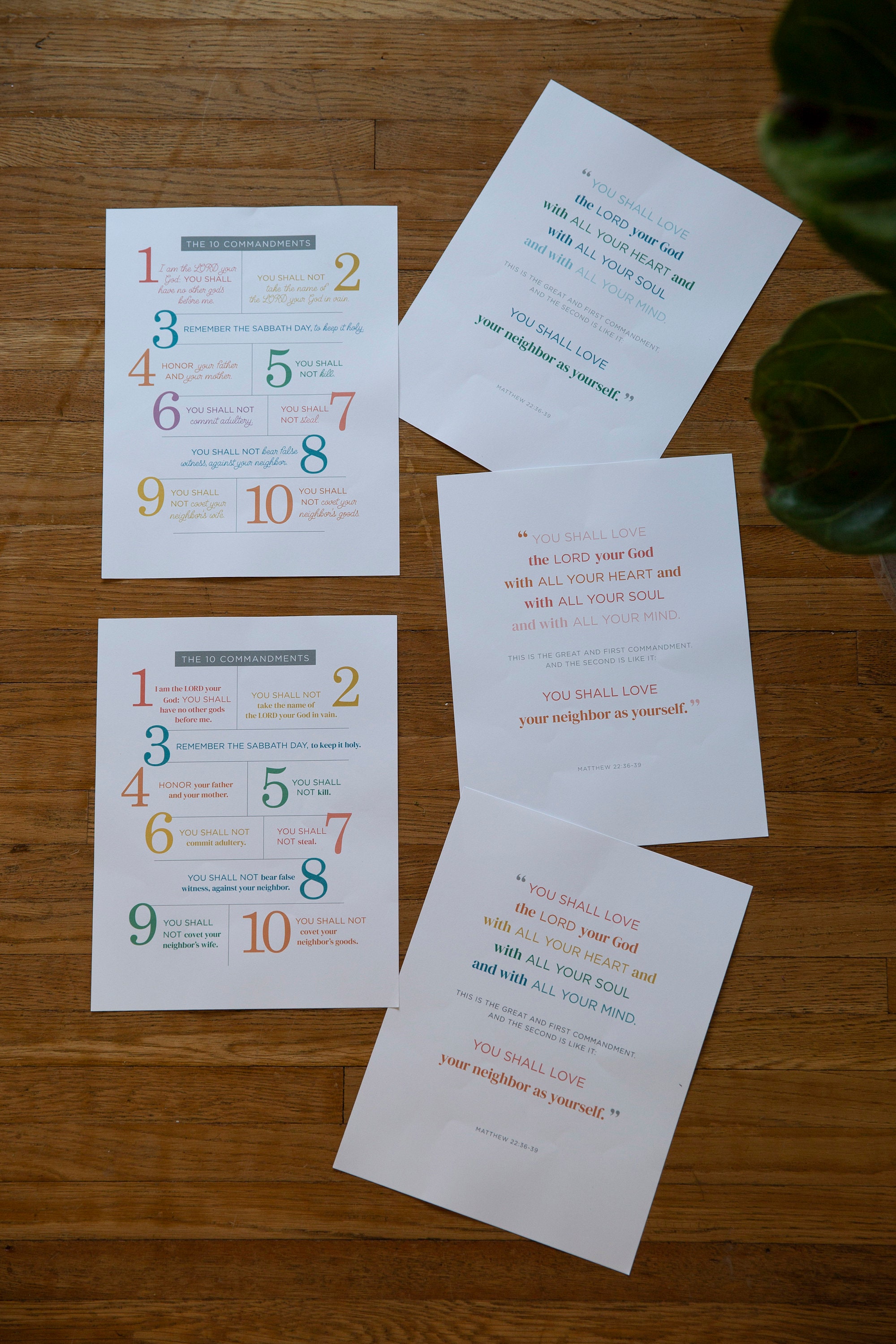 Ten Commandments Poster - Etsy