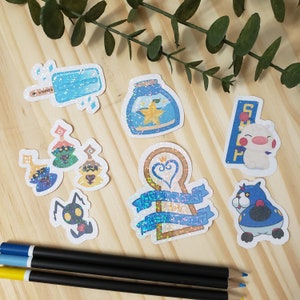 KH Inspired Sticker Set, Holographic Sticker Set - Etsy