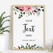Editable Boho Blush Table Sign, Boho Blush Bridal Shower Sign Template ...