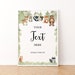 Woodland Baby Shower Sign Forest Animals Baby Shower Decor - Etsy