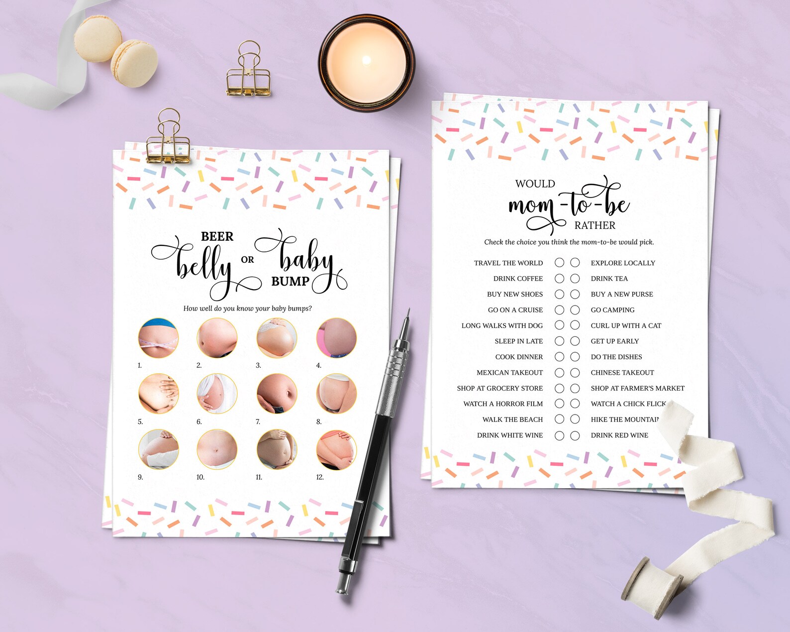 70 Sprinkle Baby Shower Games Editable Baby Shower Games - Etsy