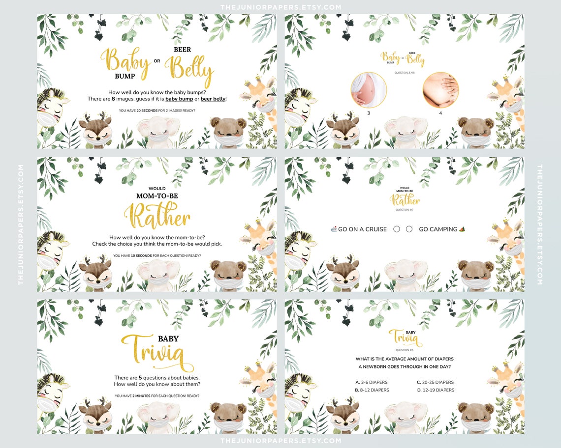 Virtual Baby Shower Games, Powerpoint Baby Shower Games, Virtual Quiz ...