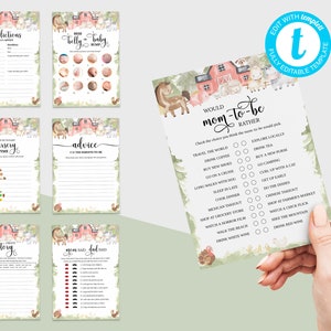 Farm Animals Baby Shower, Barn Animals Baby Shower Games, Farm Baby ...