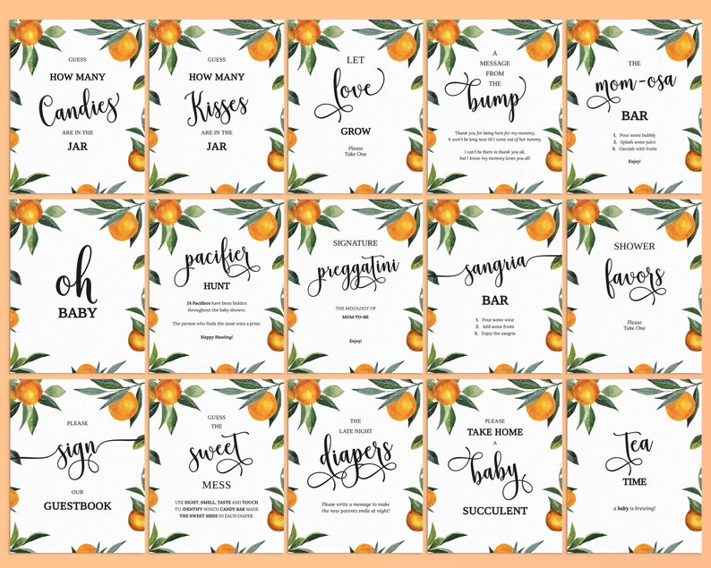 Editable Cutie Baby Shower Signs Printable Little Cutie | Etsy
