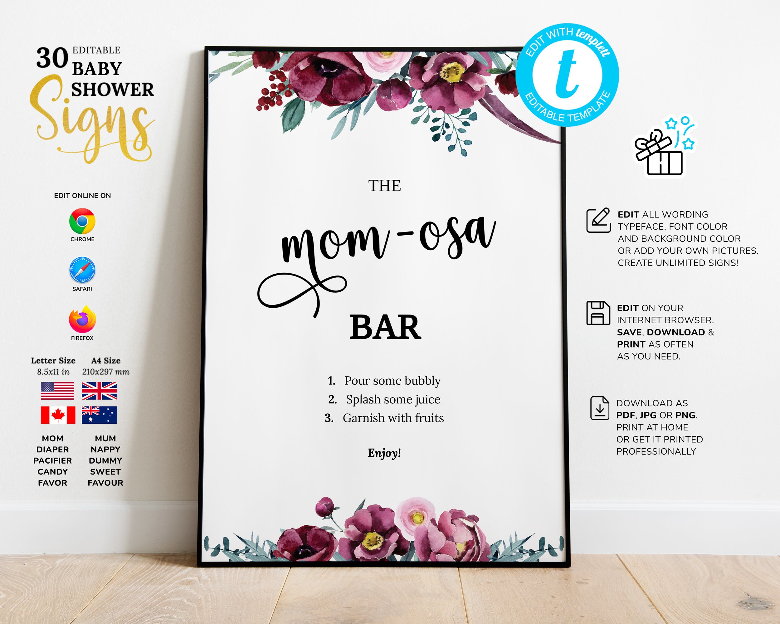 Mm Baby Shower Tableware