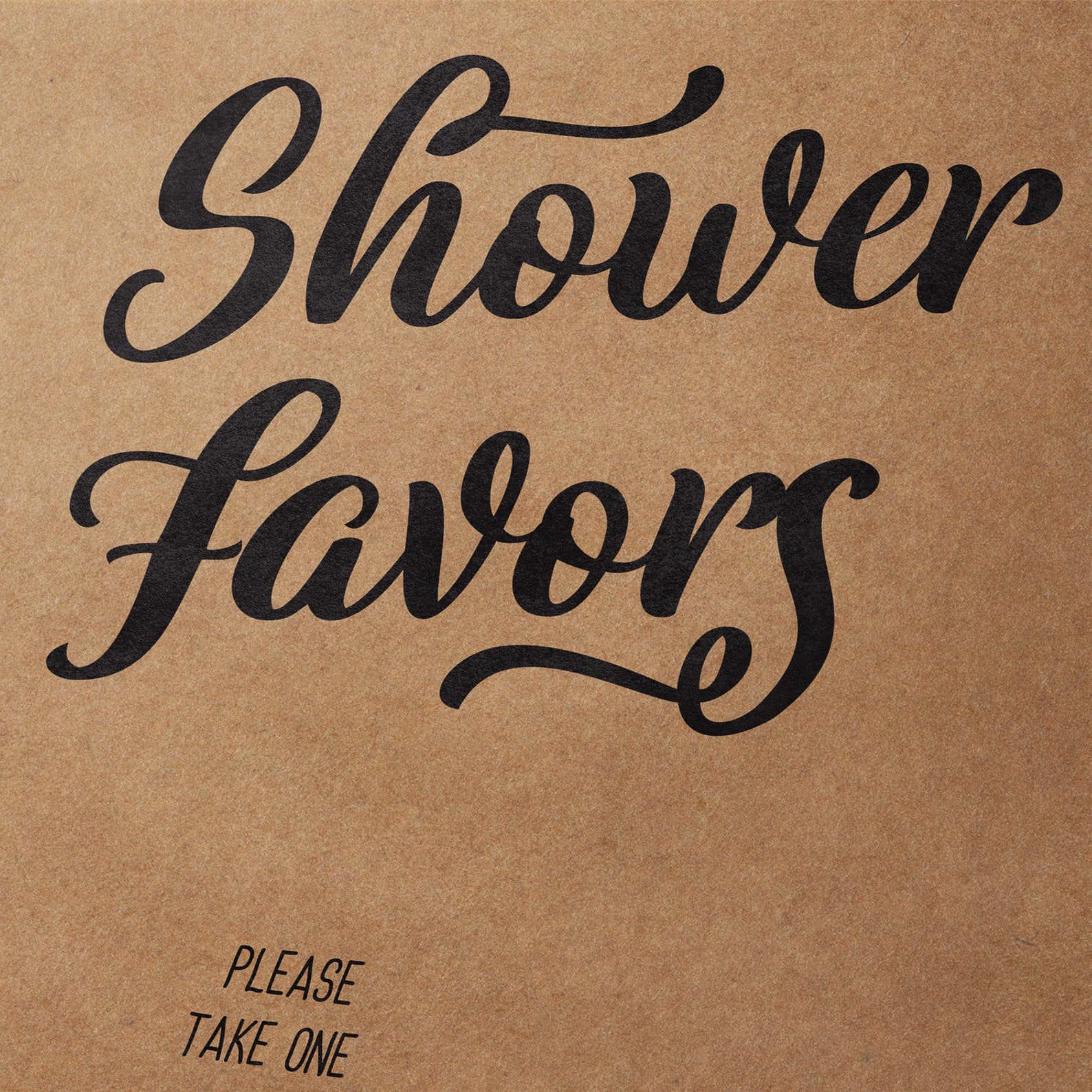 Baby Shower Favors Baby Shower Sign Rustic Kraft Printable | Etsy