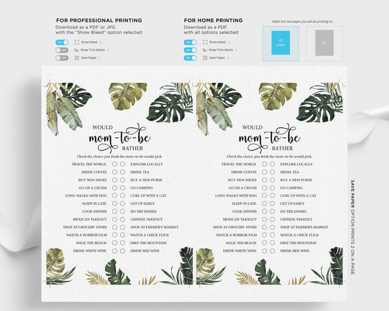 15 Editable Tropical Baby Shower Games Tropical 2 Hawaiian - Etsy