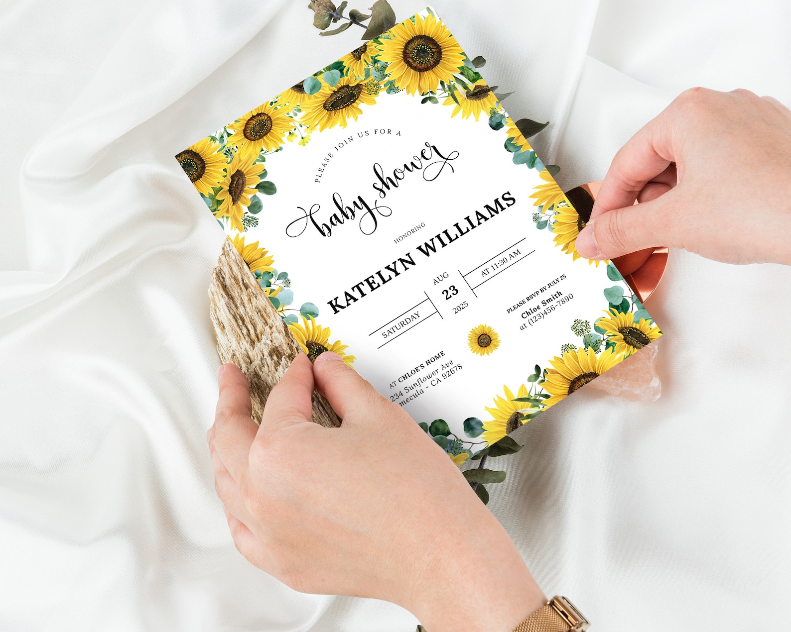 Sunflower Baby Shower Invitation Sun Flower Baby Shower - Etsy