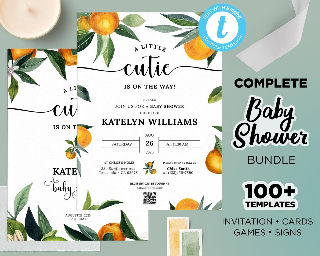 Little Cutie Baby Shower Game Bundle A Little Cutie - Etsy