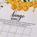 Baby Bingo Baby Shower Game Honey Bee Bumblebee Winnie - Etsy