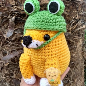 Cheems Meme Plush Toy With Hat to Choose Doge Crochet - Etsy