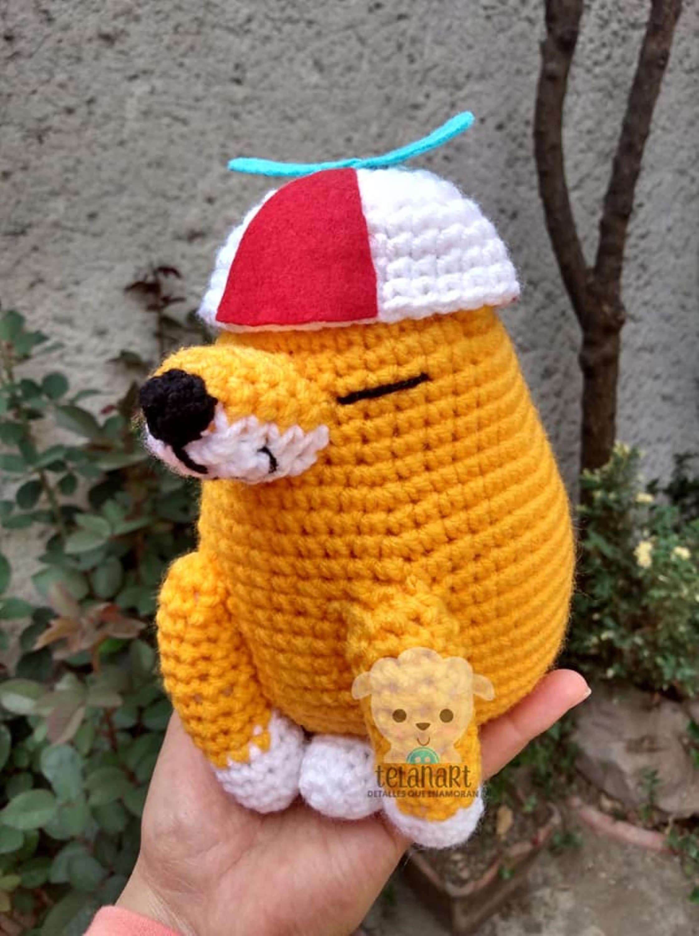 Peluche meme Cheems con gorro a elegir doge tejido a crochet - Etsy México