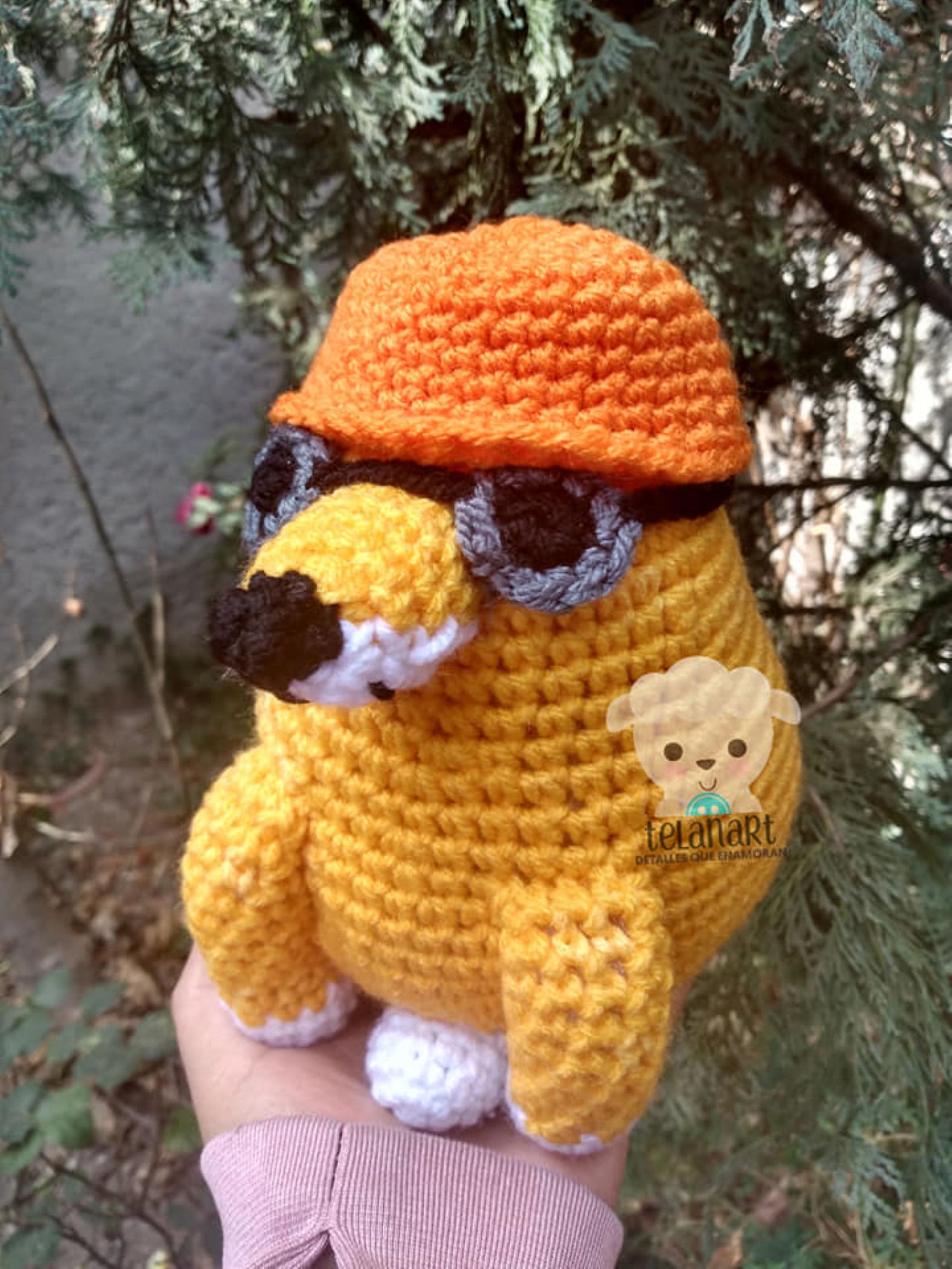 Stuffed meme Cheems with hat to choose doge woven crochet | Etsy