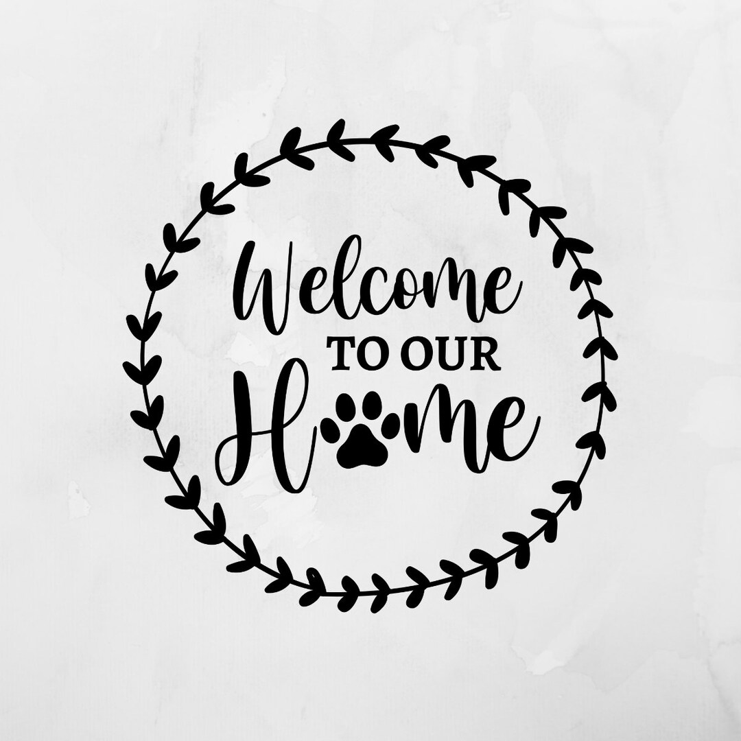 Welcome to Our Home Paw Decal, Dog Car Decal, Decals for Car, Pet Car ...