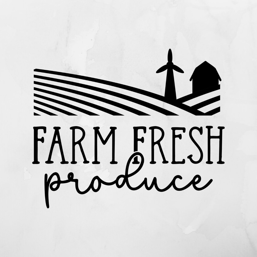 Farm Fresh Produce Decal, Farmhouse Decal, Decal for Home, Kitchen ...
