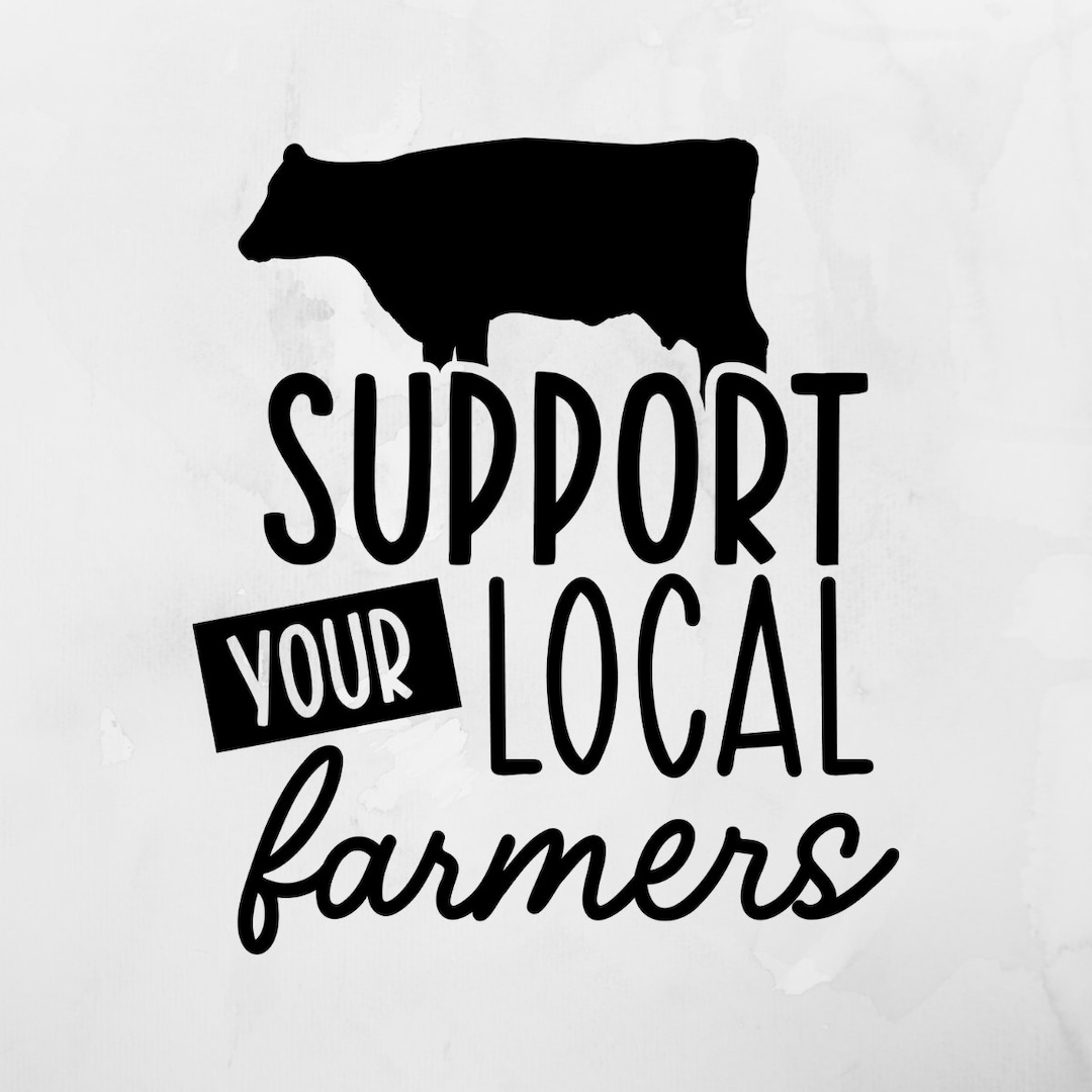 Support Your Local Farmers Decal, Farmhouse Decal, Decal for Home ...