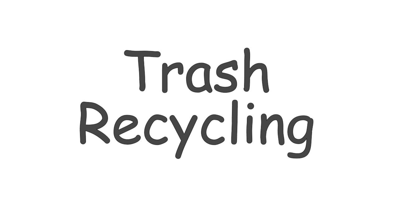 Trash and Recycling Decals Multiple Fonts Available Garbage - Etsy UK
