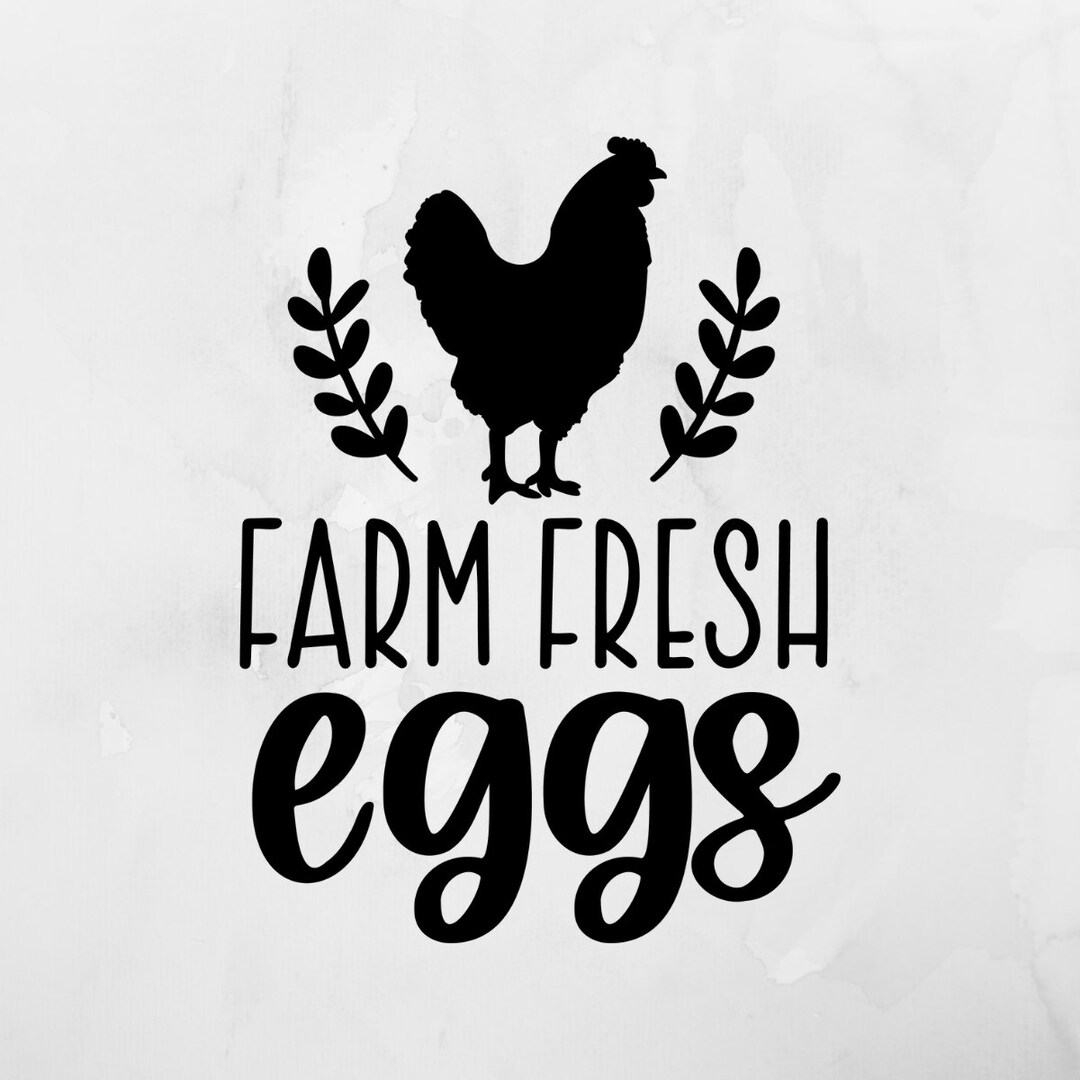 Farm Fresh Eggs Decal, Farmhouse Decal, Decal for Home, Kitchen Decal ...