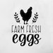 Farm Fresh Eggs Decal, Farmhouse Decal, Decal for Home, Kitchen Decal ...