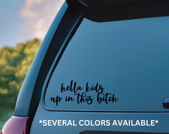 Hella Kids Car Decal - Etsy