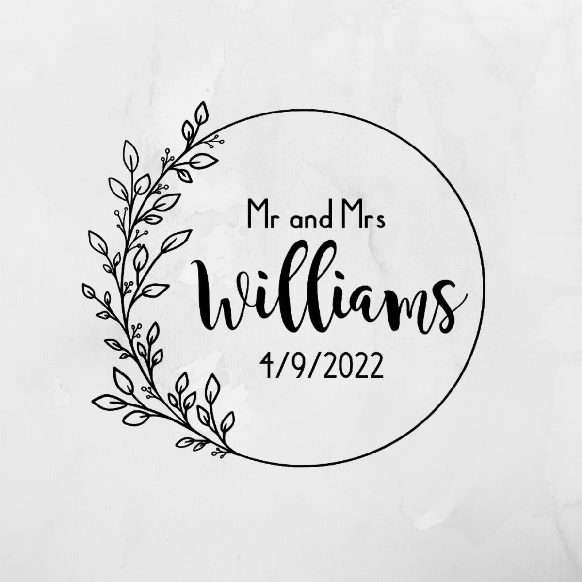 Custom Monogram Decal Customizable Wedding Monogram Custom - Etsy