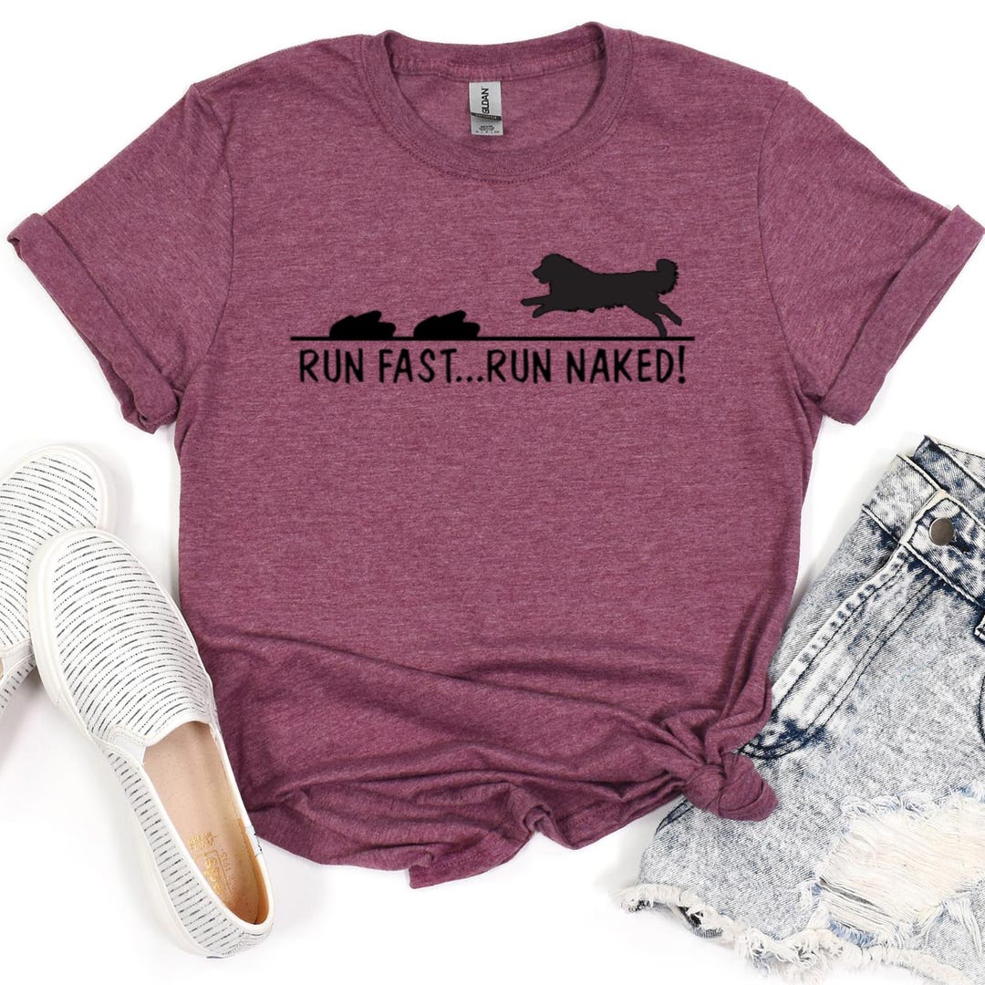 Bernese Mountain Dog Fast CAT T-shirt, Run Fast...run Naked Shirt, FCAT ...