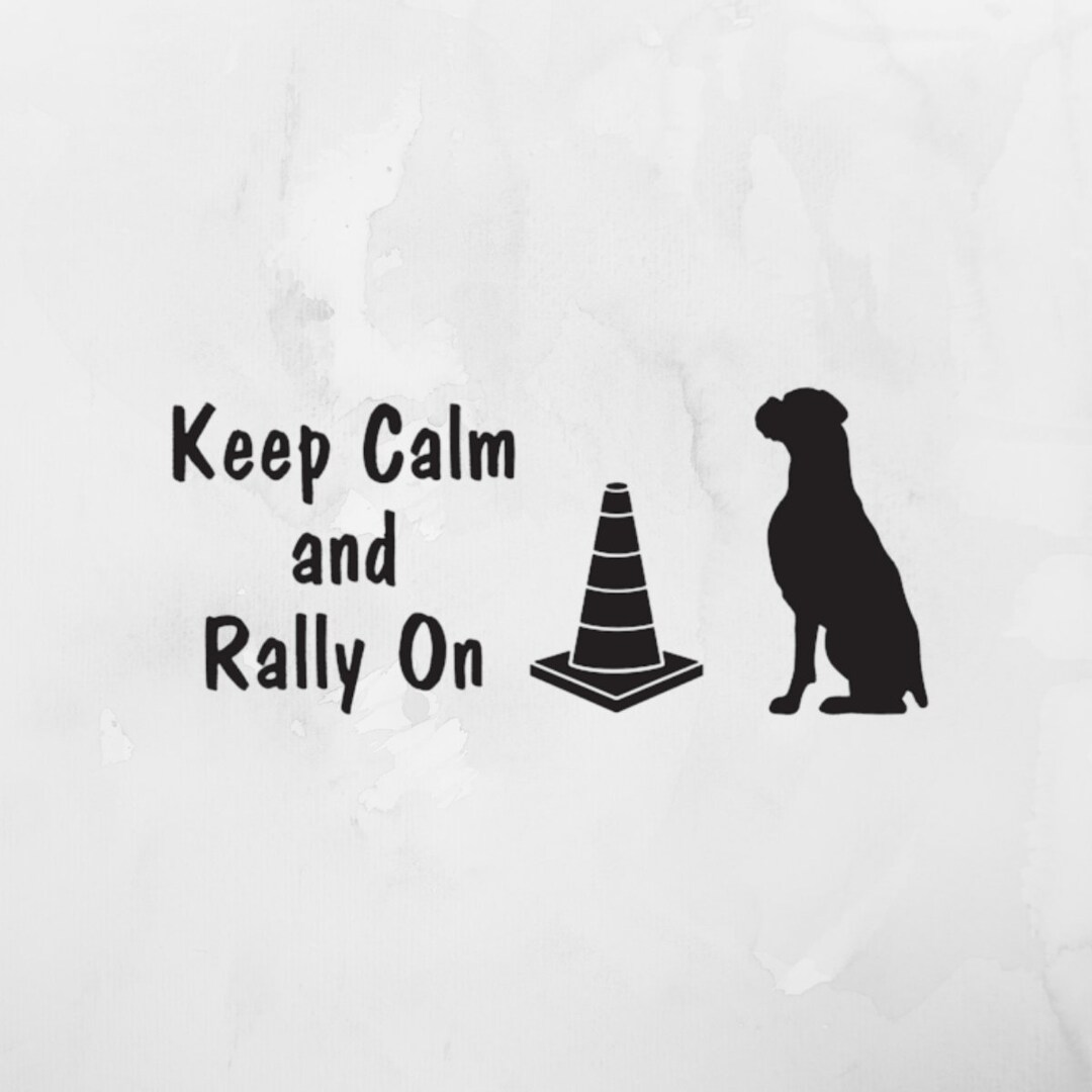 Boxer Rally Decal Permanent Decal Boxer AKC Rally Obedience - Etsy
