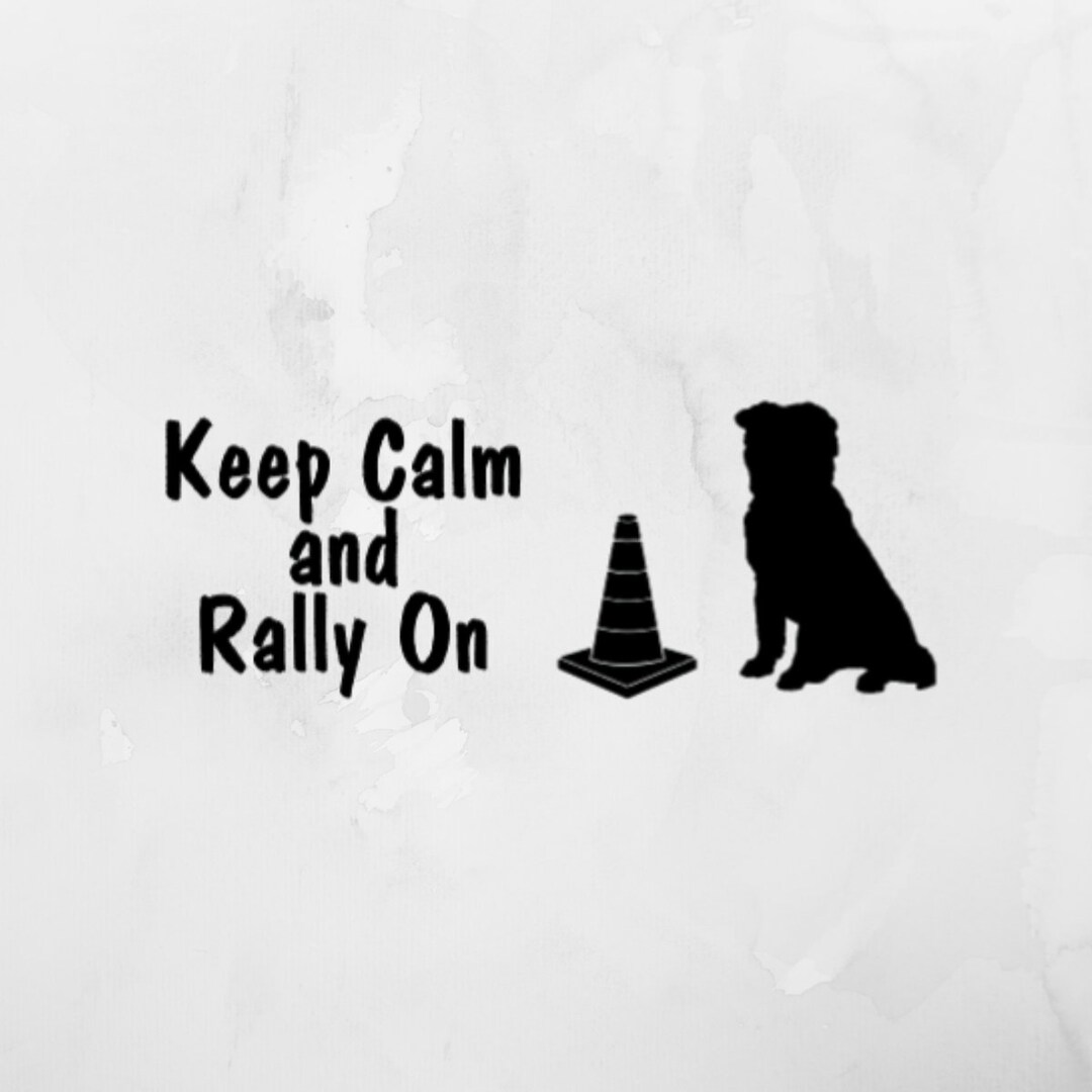 Border Collie Rally Decal, Permanent Decal, Border Collie AKC Rally ...