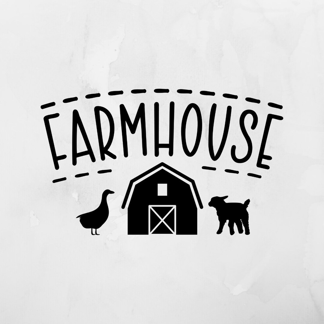 Farmhouse Duck Goat Decal, Farmhouse Decal, Decal for Home, Kitchen ...