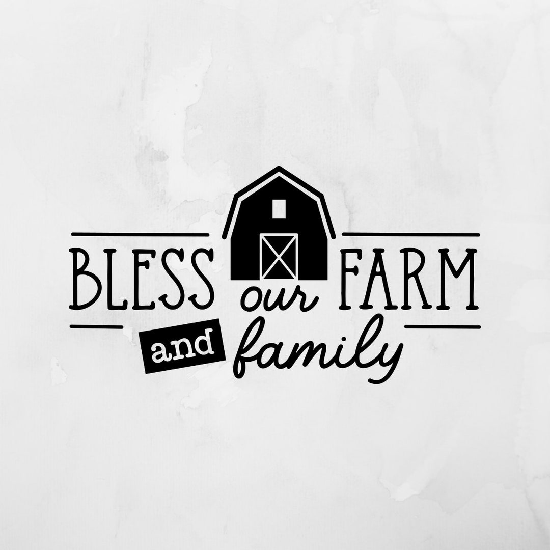 Bless Our Farm and Family Decal, Farmhouse Decal, Decal for Home ...
