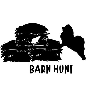 Samoyed Barn Hunt Decal, Permanent Decal, Samoyed Barn Hunt Decal - Etsy