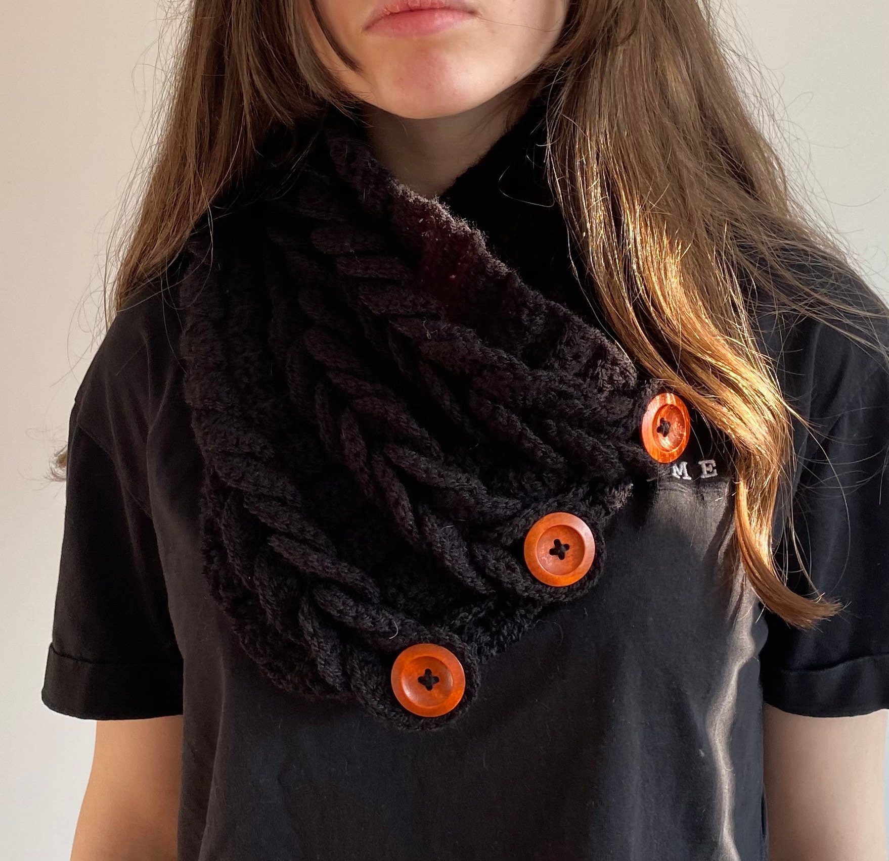 Handmade Crochet Braided Scarf - Etsy UK