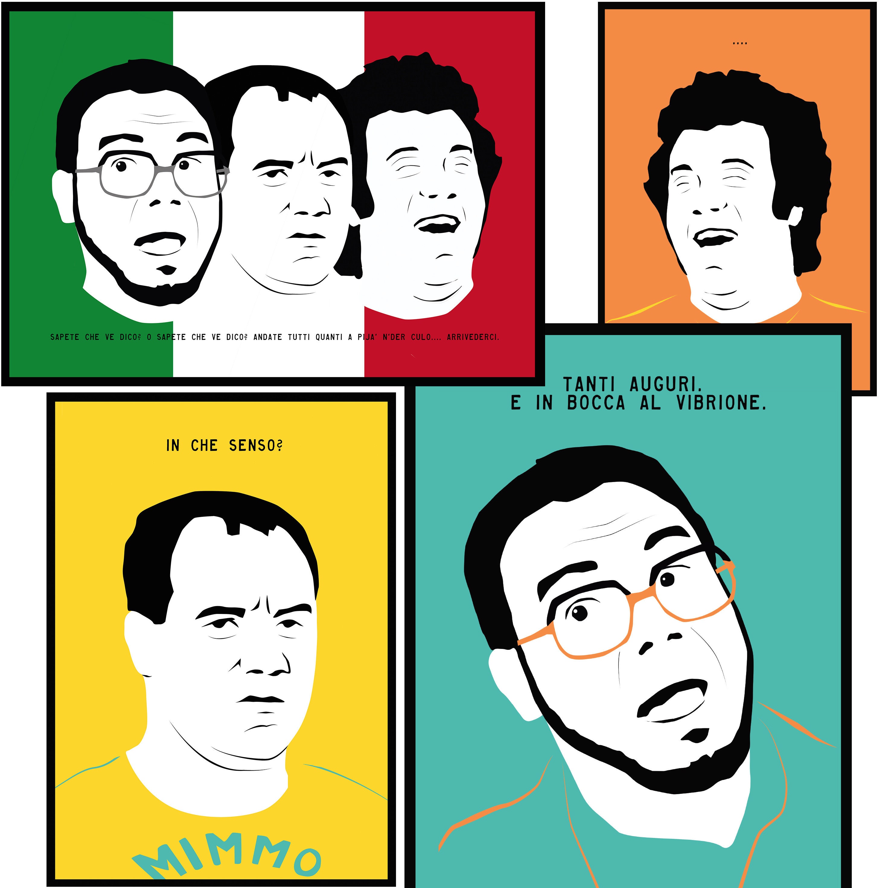 Bianco Rosso e Verdone Mimmo Furio Ametrano póster de - Etsy España