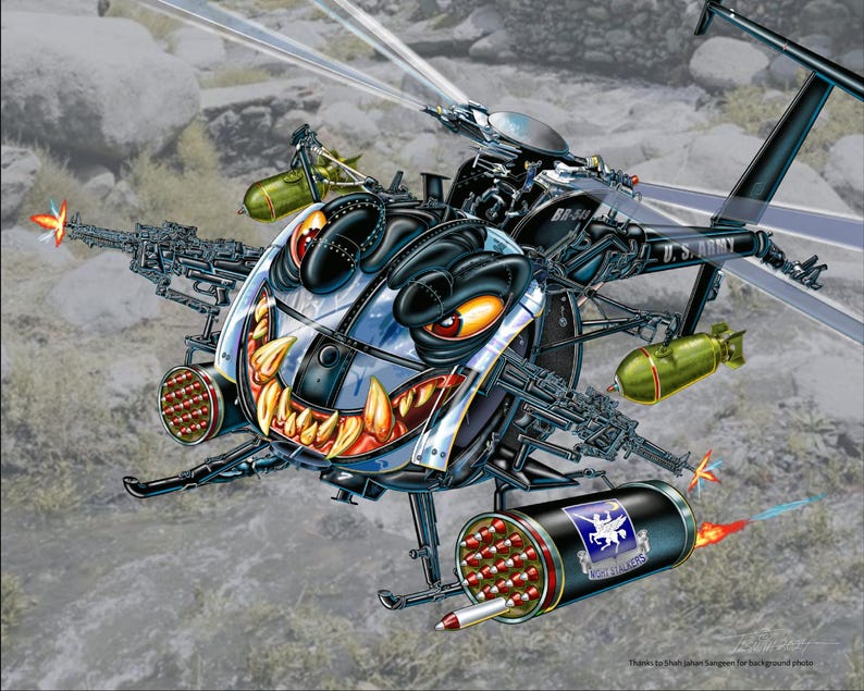 Night Stalker Helicopter is a Famous Group of the U.S. Army. - Etsy