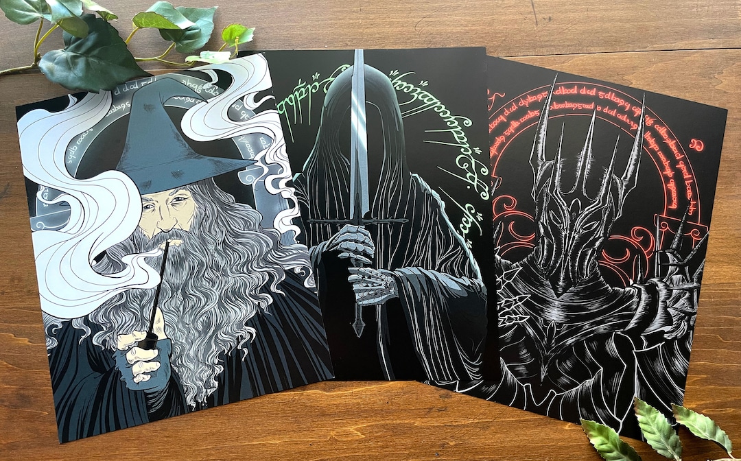 Lord of the Rings Print Bundle / Gifts for Nerds / Fantasy Art ...