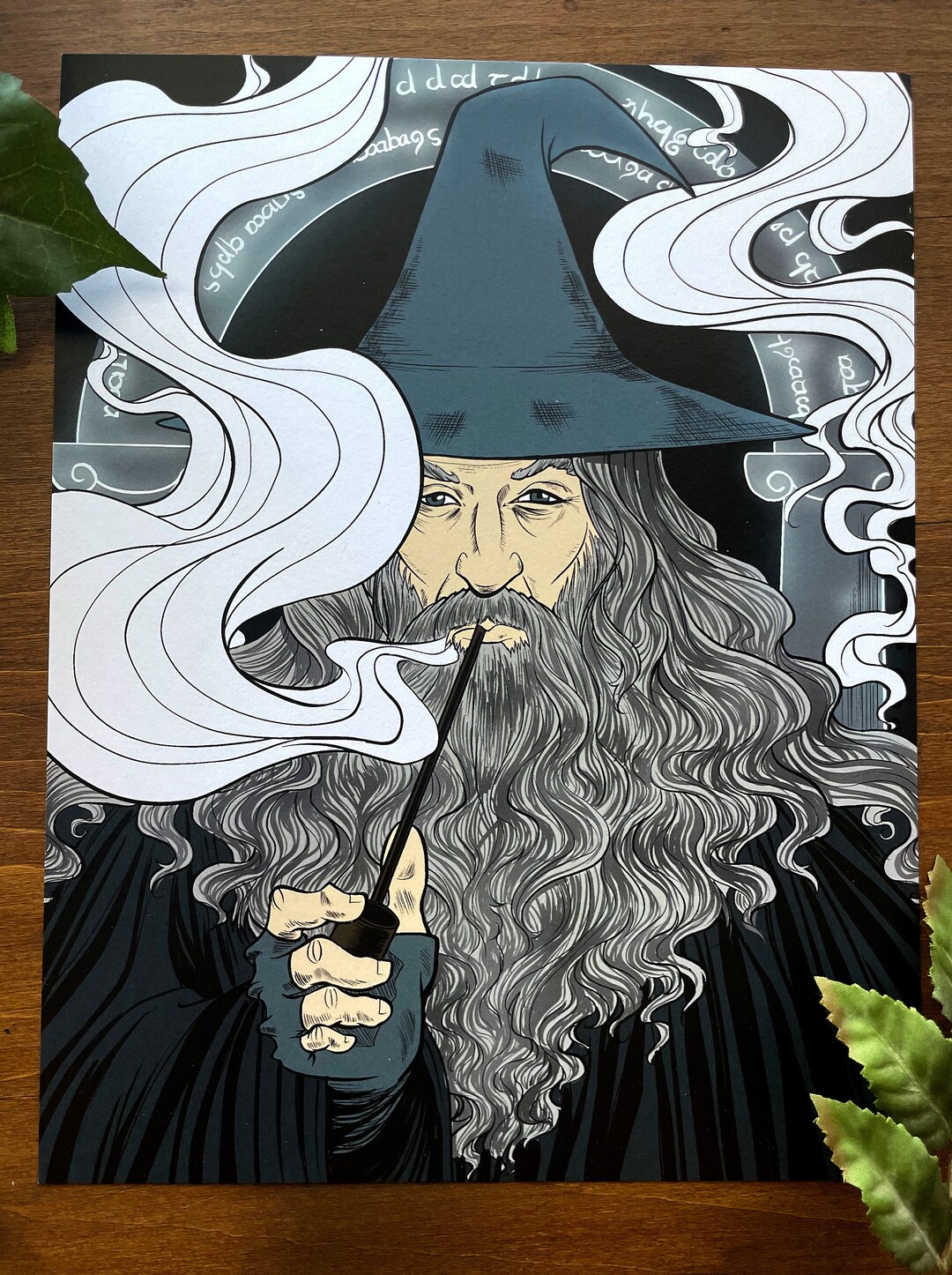 Gandalf / Wizard / Lord of the Rings Art / Art Print / Grey Wizard ...