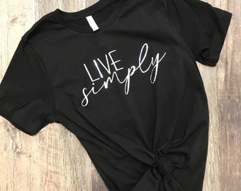 Live Simply Love T-shirt Kindness Farm Shirt Farm Lover - Etsy
