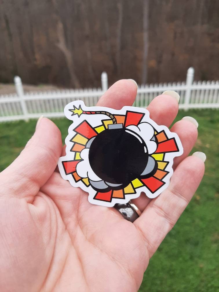 Comic Book Bomb Sticker Bomb Sticker Explosion Sticker Die - Etsy