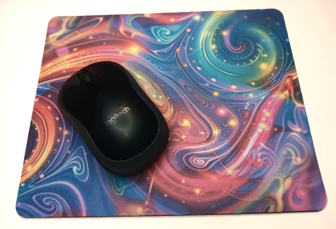 Swirly Colorful Mouse Pad, Small Mouse Pad, Cute Mouse Mat, Small ...